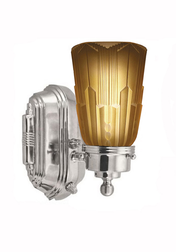 Vintage Hardware & Lighting - Art Deco Streamline Modern Wall Sconce ...