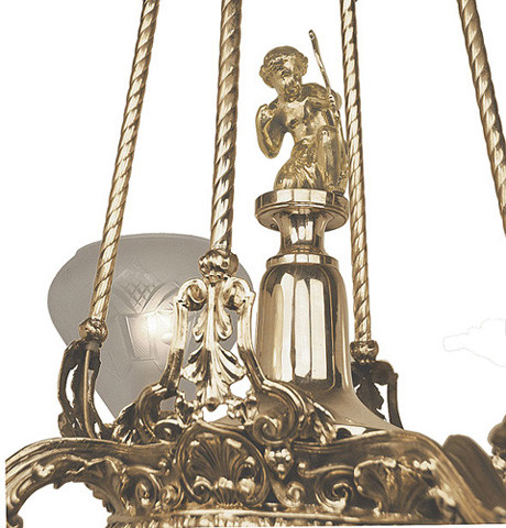 Vintage Hardware & Lighting - Victorian Light - Neo Rococo Cupid Center ...