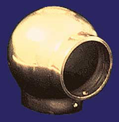 Vintage Hardware & Lighting - Brass 90degree Ball Elbow for 2" OD Bar ...