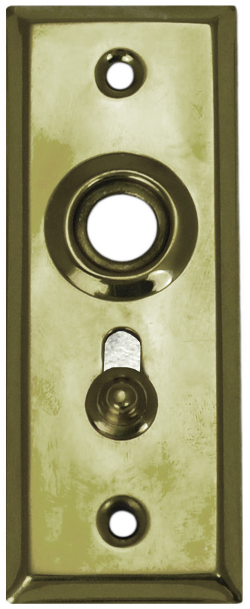 Vintage Hardware & Lighting - Locking Screen Door Backplate (L-67LP)