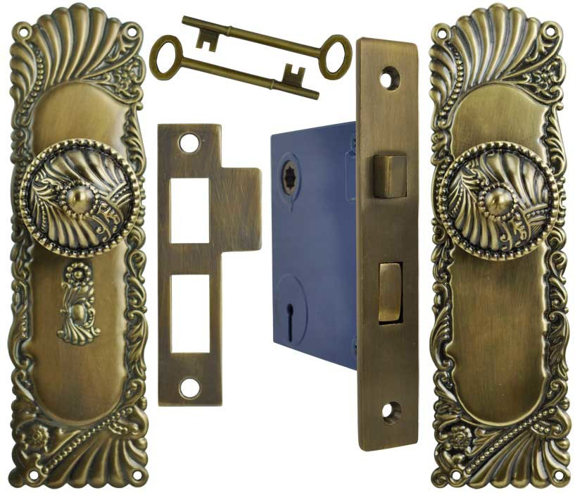 Vintage Hardware & Lighting - Victorian Corbin Roanoke Door Plate Set ...