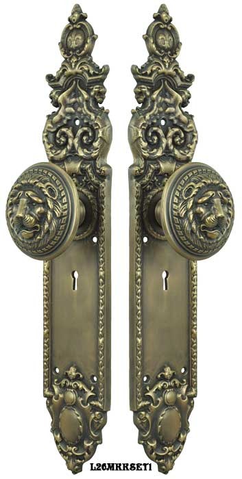 Vintage Hardware & Lighting - Victorian Gothic Heraldic Door Plates ...