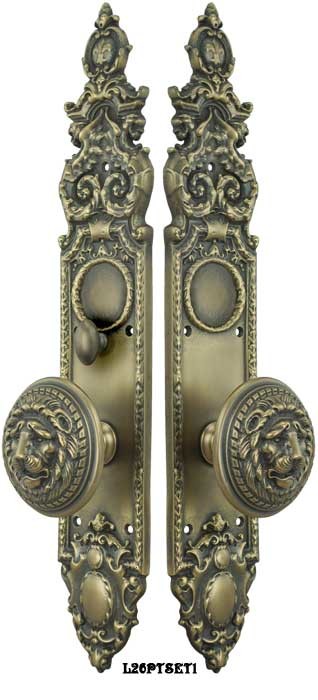 Vintage Hardware & Lighting - Victorian Heraldic Door Plate with Large ...