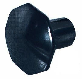 Art Deco Bakelite Navy Blue Octagon 1