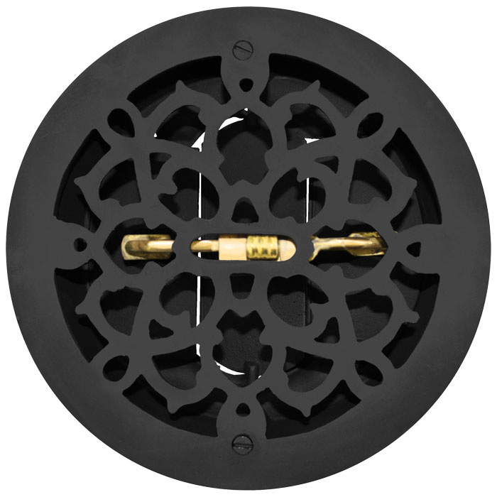 Vintage Hardware & Lighting - Cast Iron Round Floor, Ceiling, or Wall ...