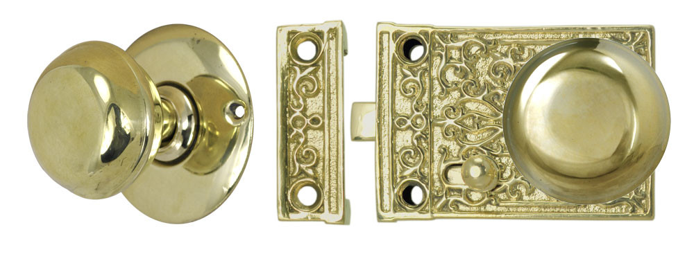 Vintage Hardware & Lighting - Solid Brass Victorian Surface Lock ...