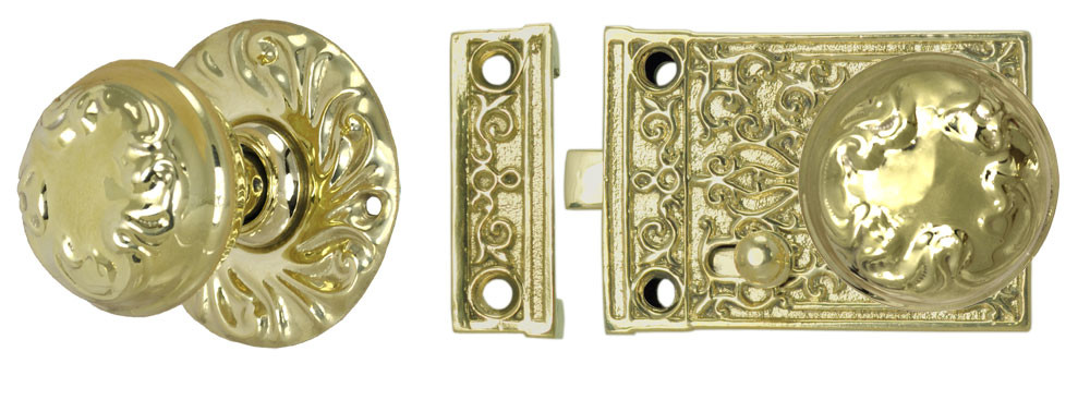 Vintage Hardware & Lighting - Solid Brass Victorian Surface Lock ...